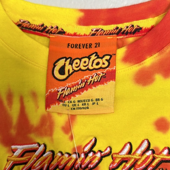 Forever 21 | Tops | Flamin Hot Cheeto Tie Dye Crop Top | Poshmark